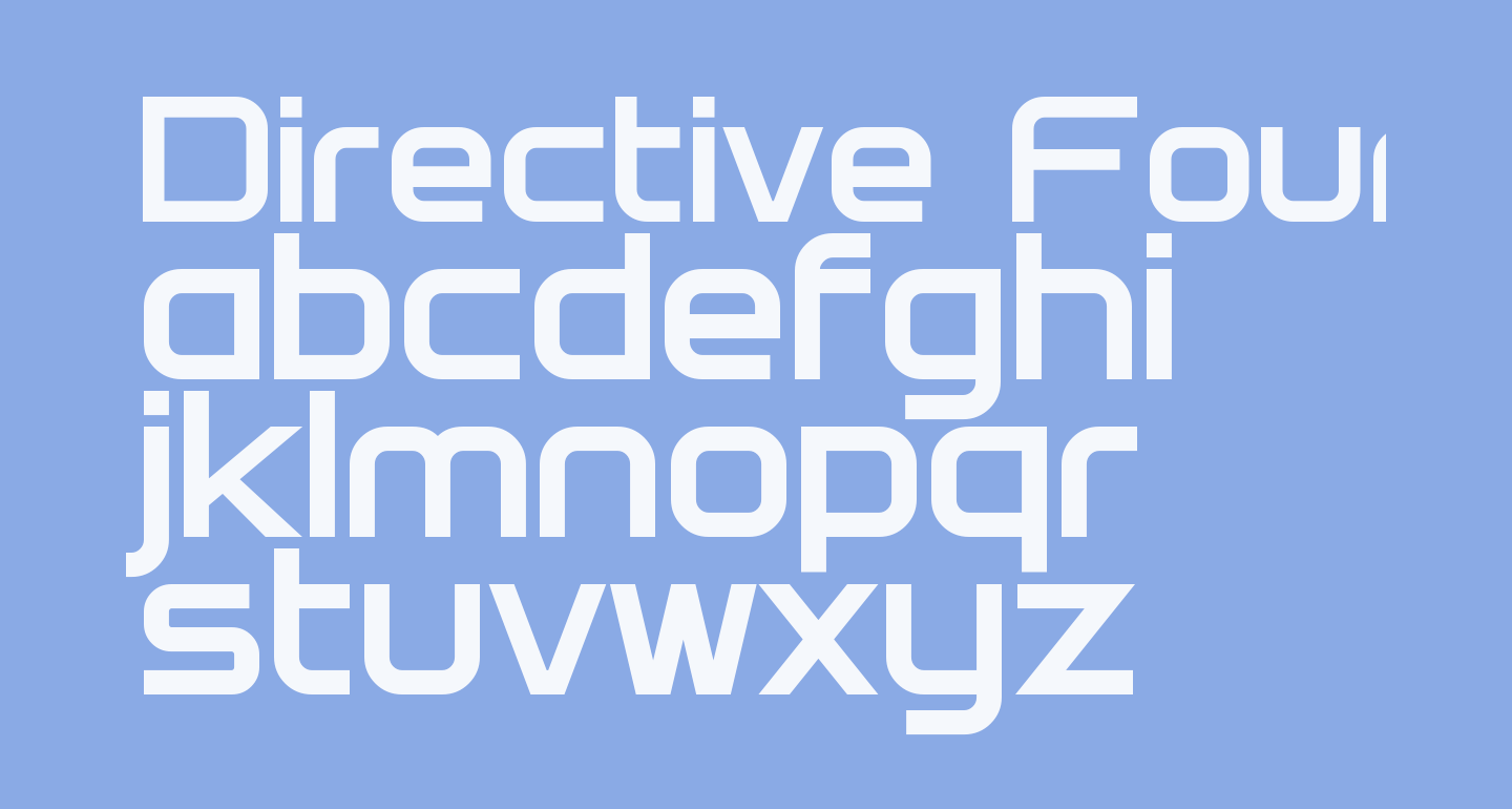 Directive Four Bold free Font - What Font Is