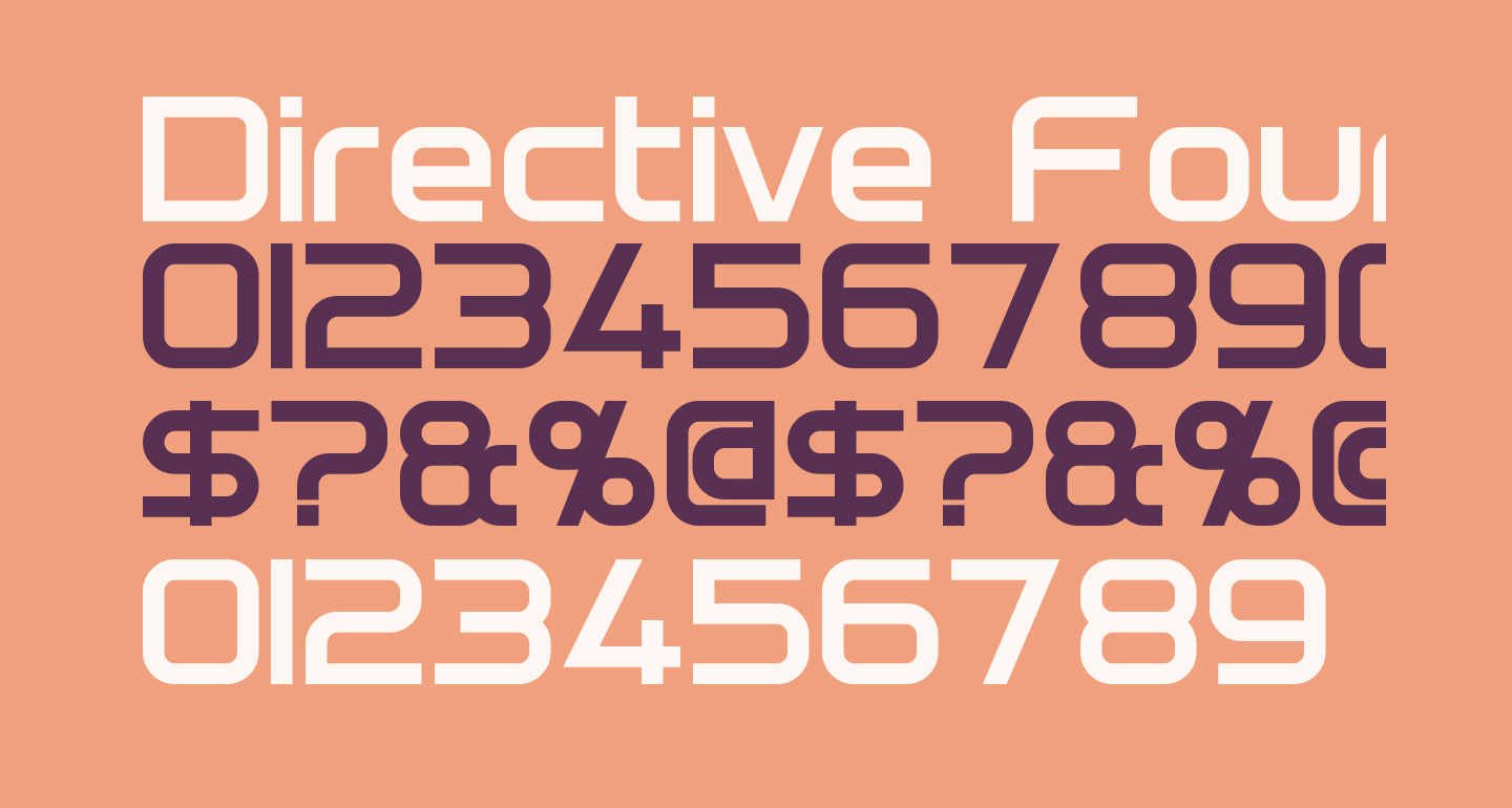 Directive Four Bold free Font - What Font Is