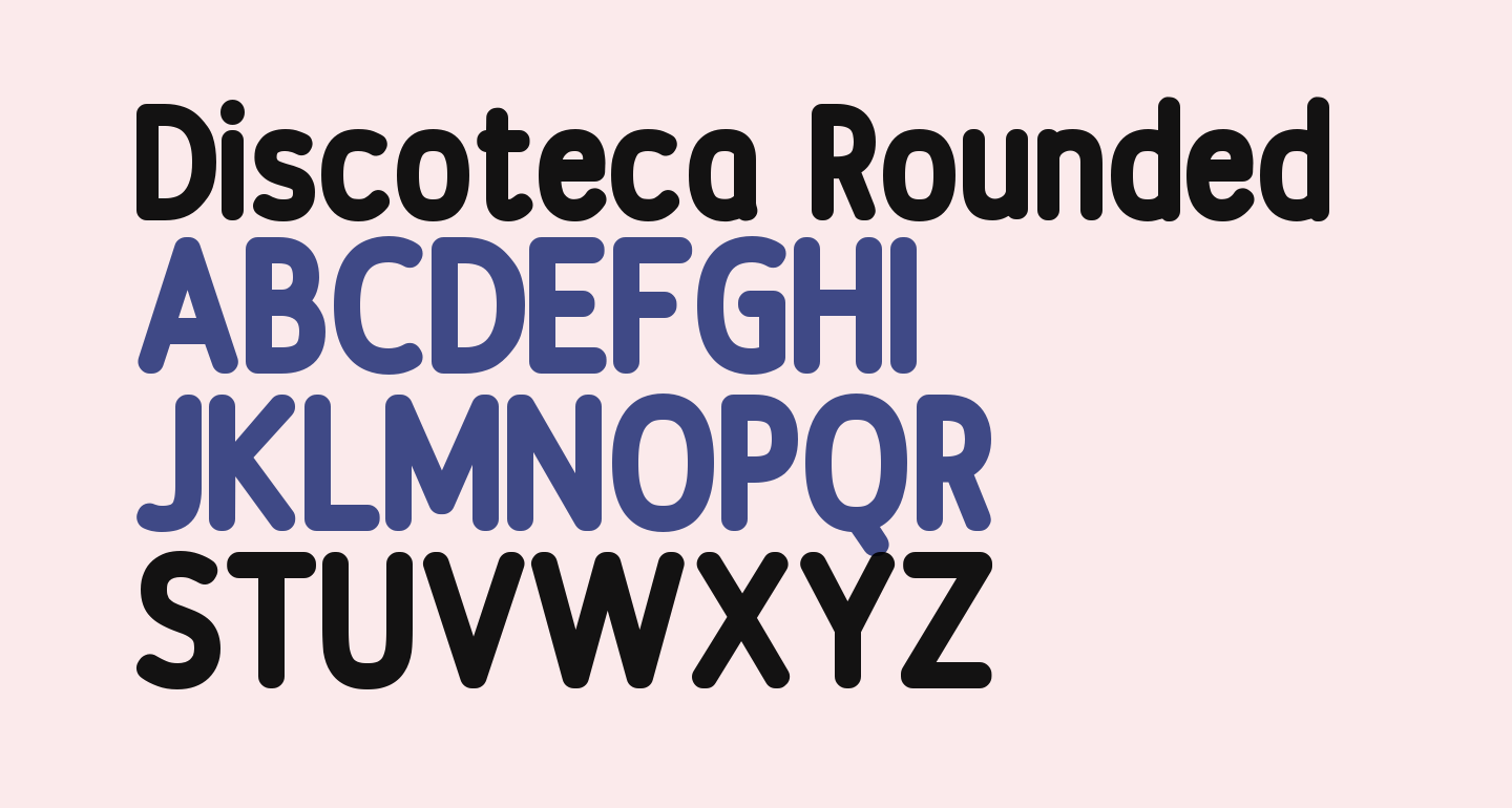 Discoteca Rounded free Font - What Font Is