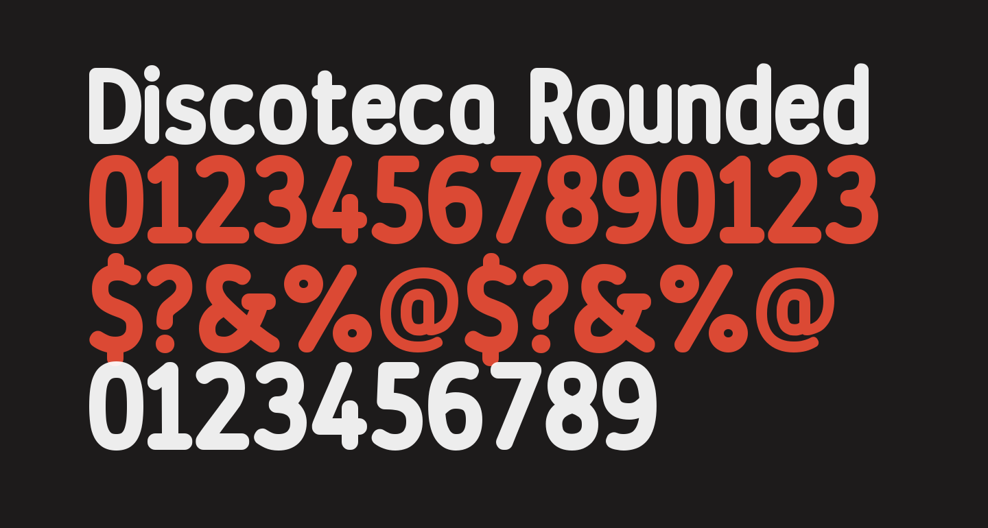 Discoteca Rounded free Font - What Font Is