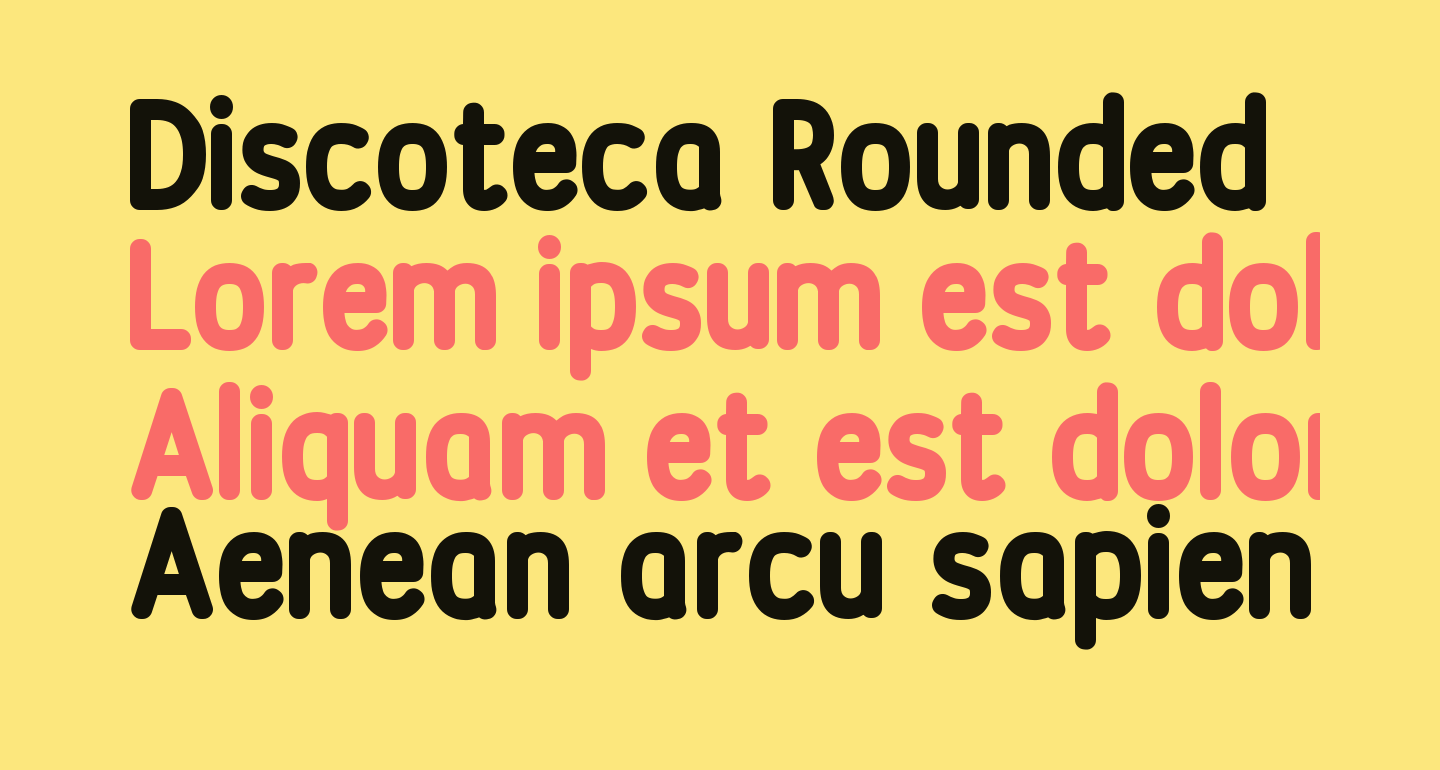 Discoteca Rounded free Font - What Font Is