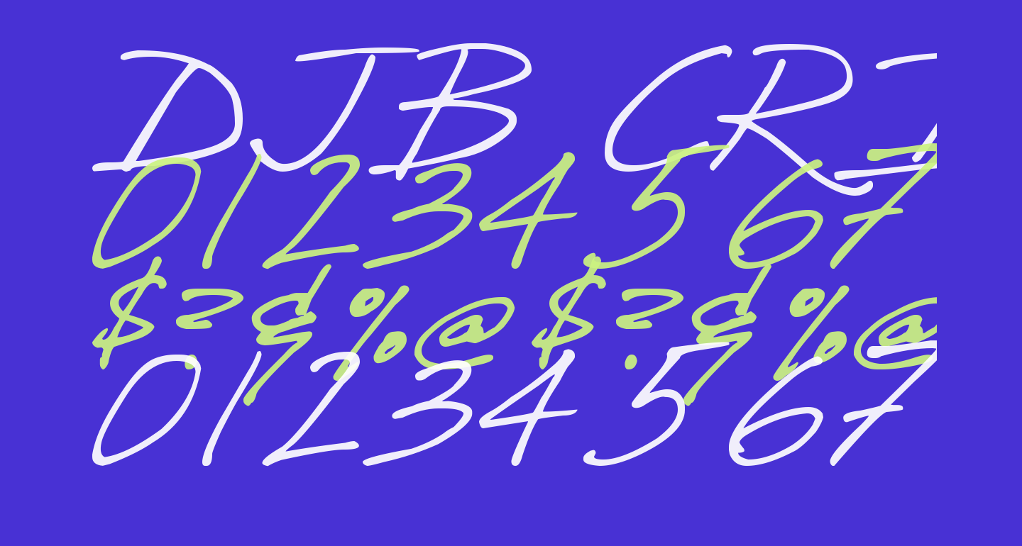 DJB CRIS script free Font - What Font Is