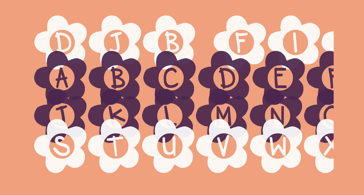 DJB Flower Power free Font - What Font Is