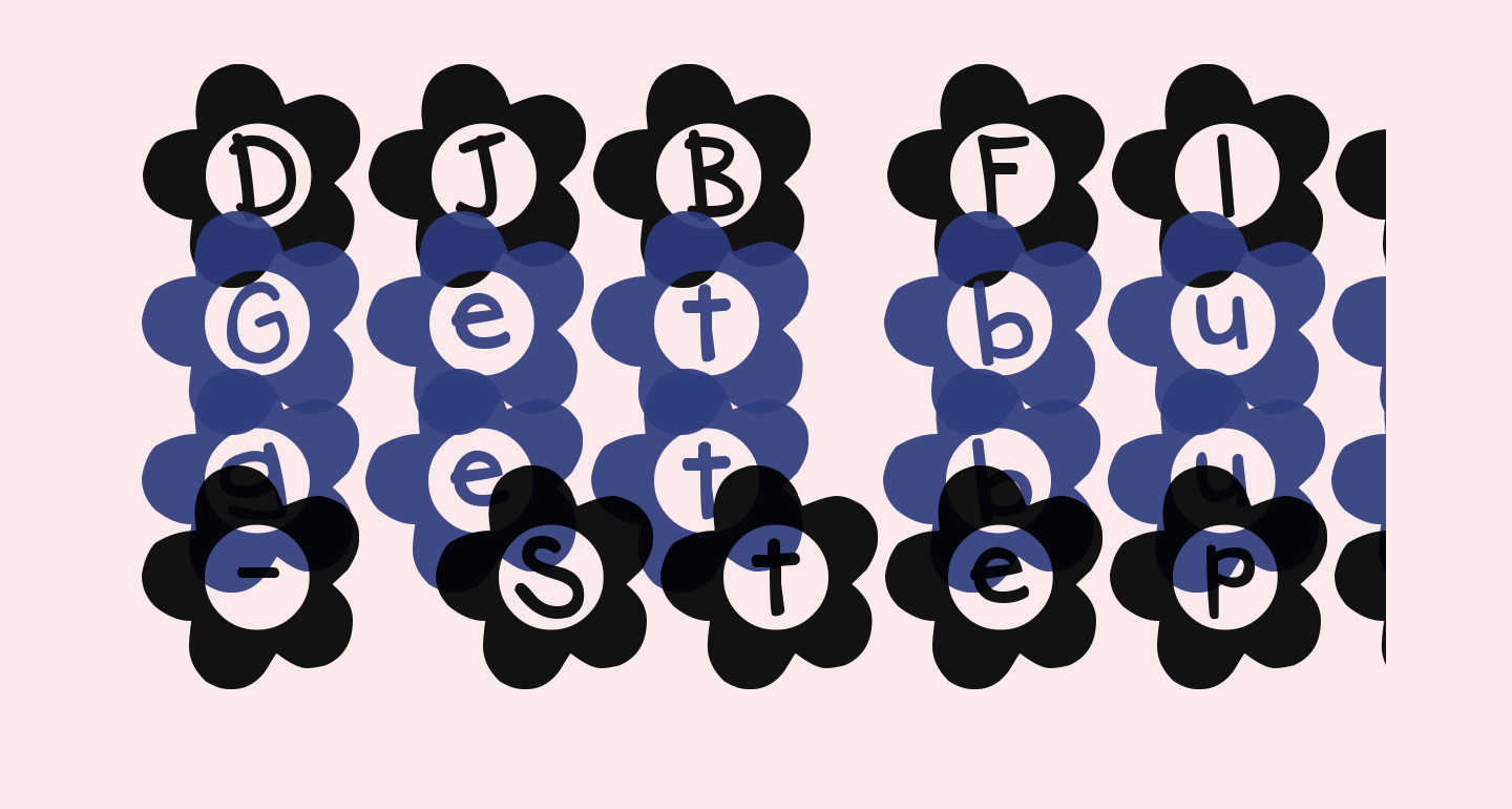 DJB Flower Power free Font - What Font Is