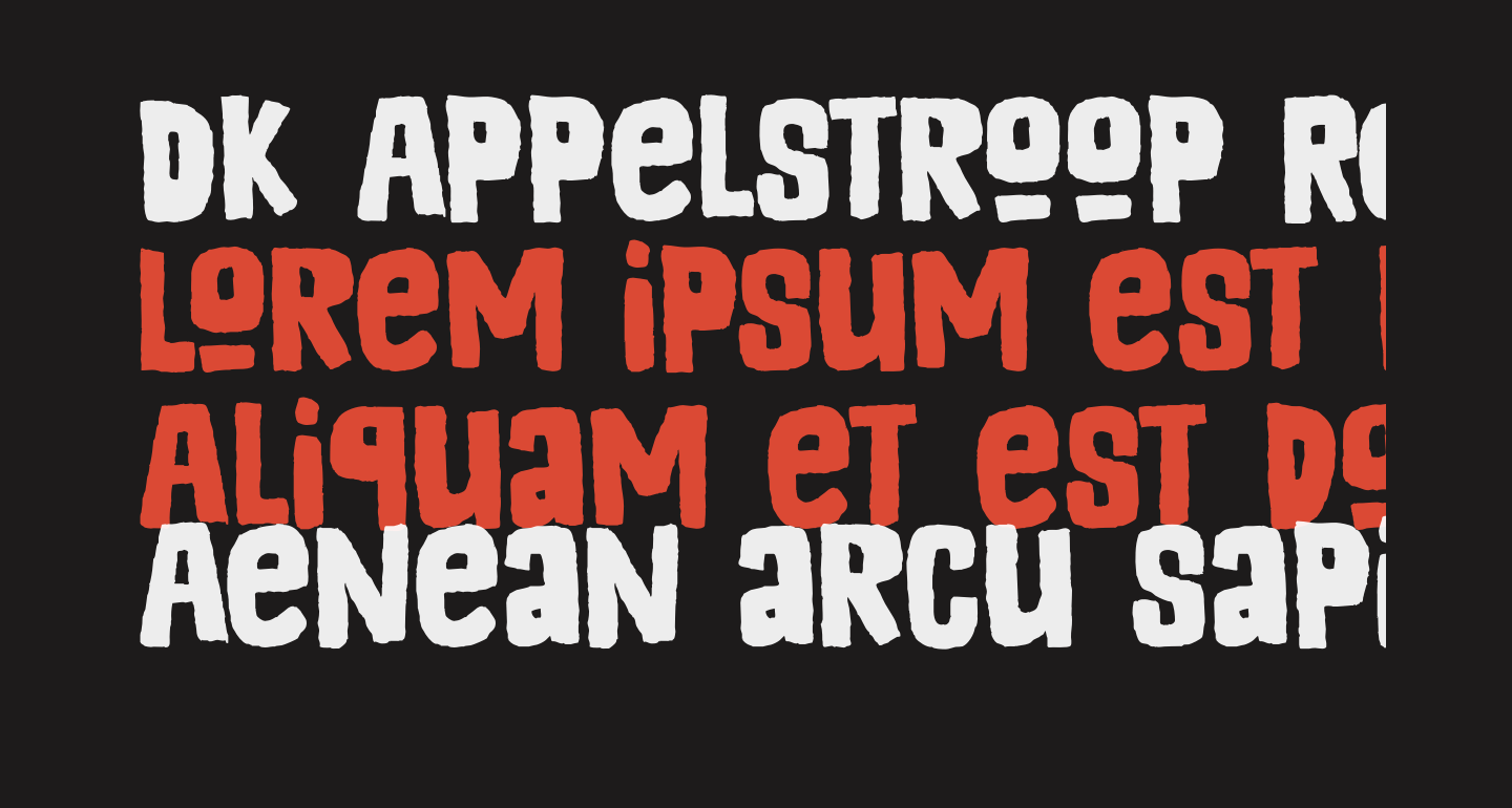 DK Appelstroop Regular free Font - What Font Is