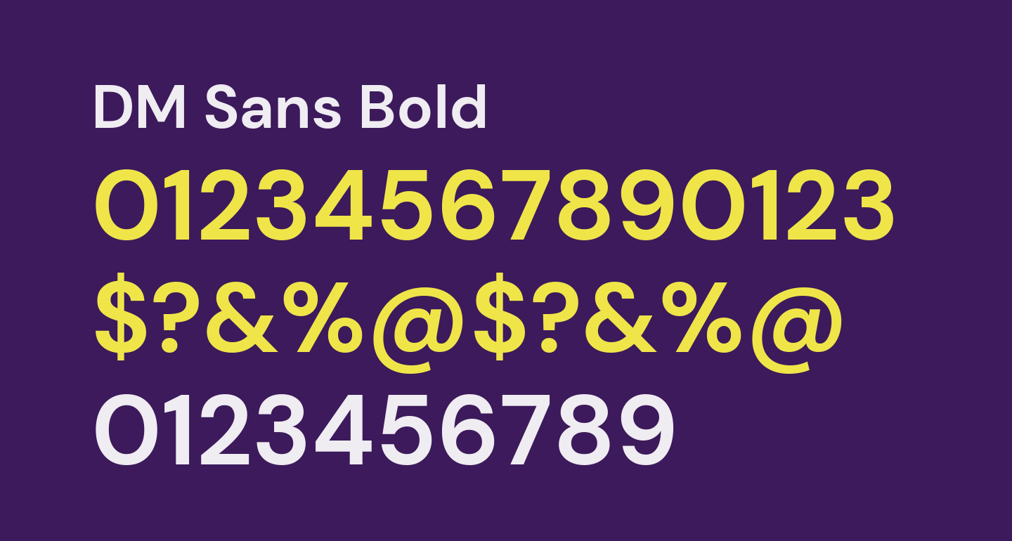 DM Sans Bold free Font - What Font Is