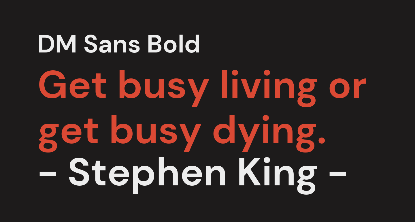 DM Sans Bold free Font - What Font Is