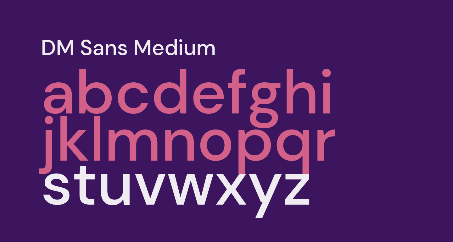 DM Sans Medium free Font - What Font Is