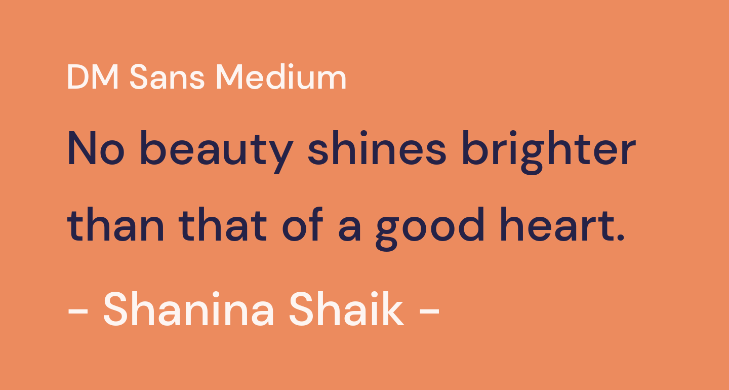 DM Sans Medium free Font - What Font Is