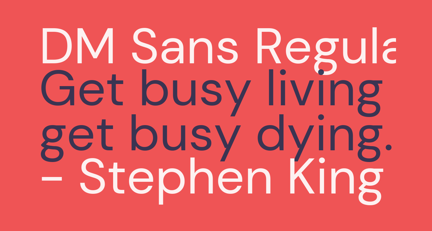 DM Sans Regular free Font - What Font Is