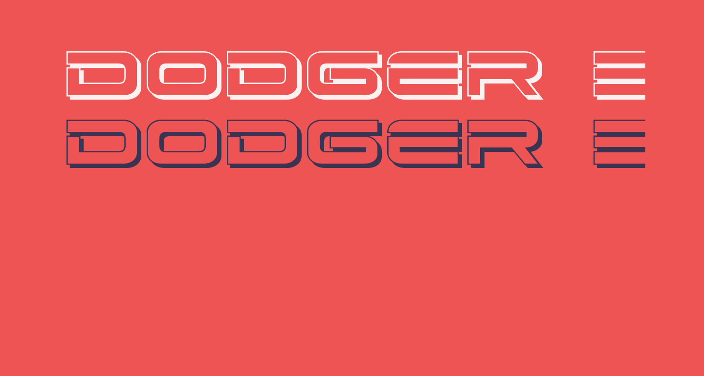 Dodger 3D free Font - What Font Is