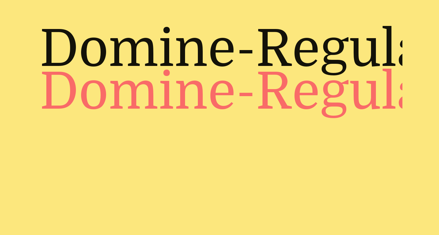 Domine-Regular free Font - What Font Is