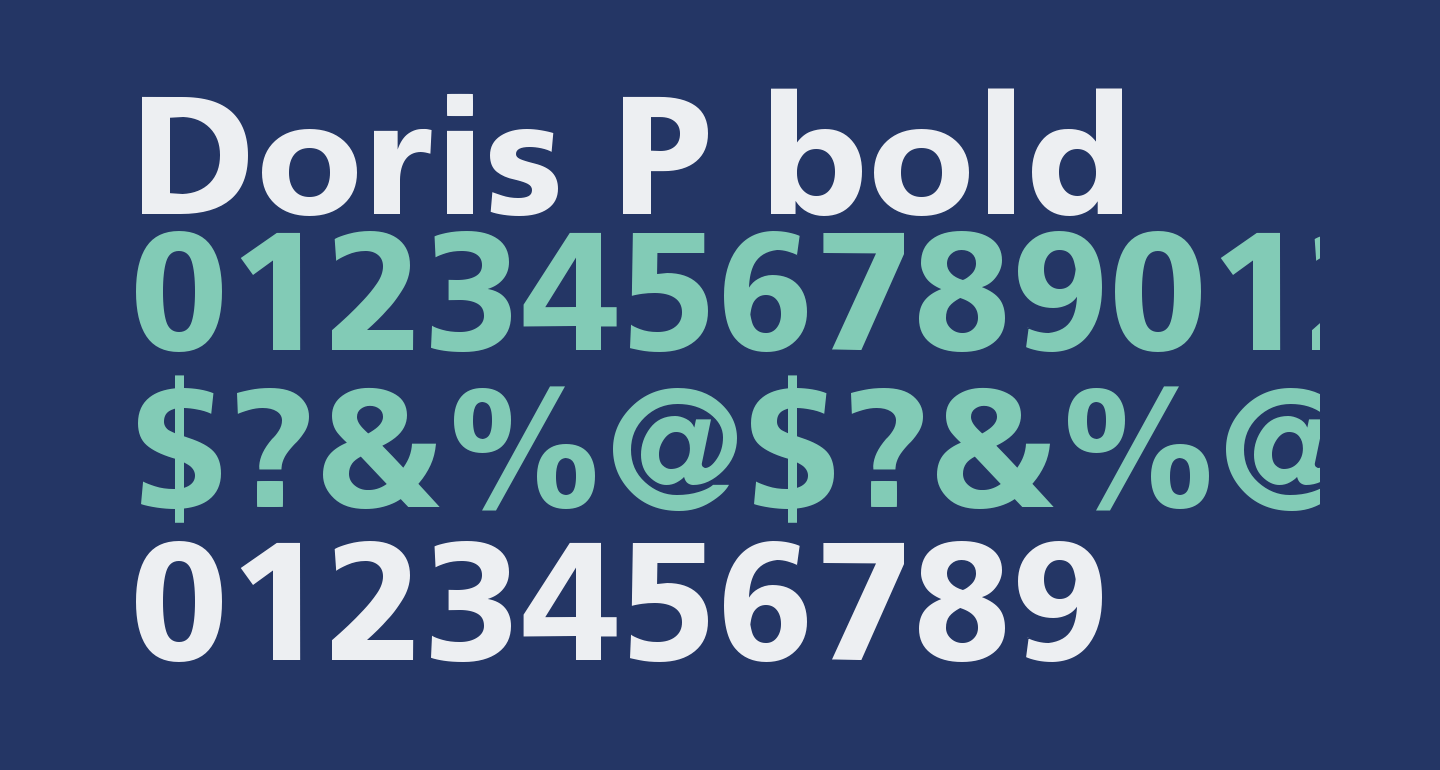Doris P bold free Font - What Font Is