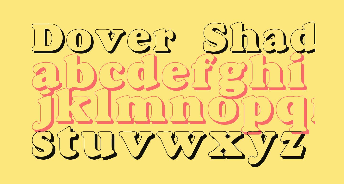 Dover Shadow free Font - What Font Is