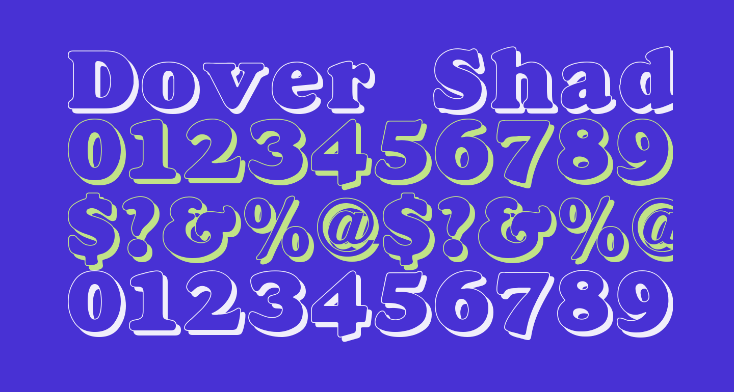 Dover Shadow free Font - What Font Is