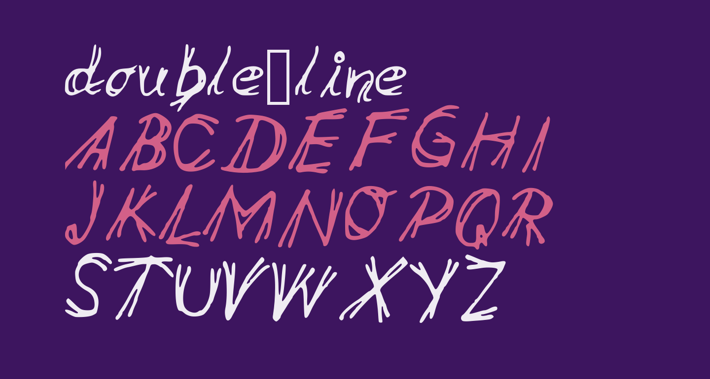 double_line free Font - What Font Is