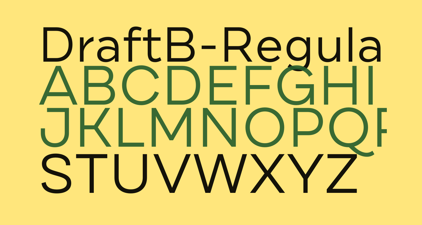 DraftB-Regular free Font - What Font Is