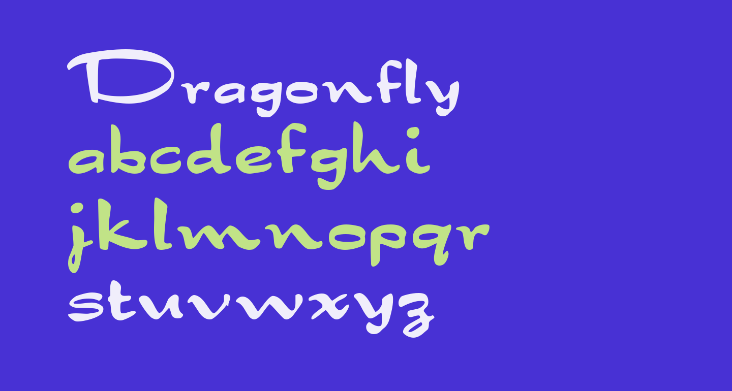 Dragonfly free Font - What Font Is