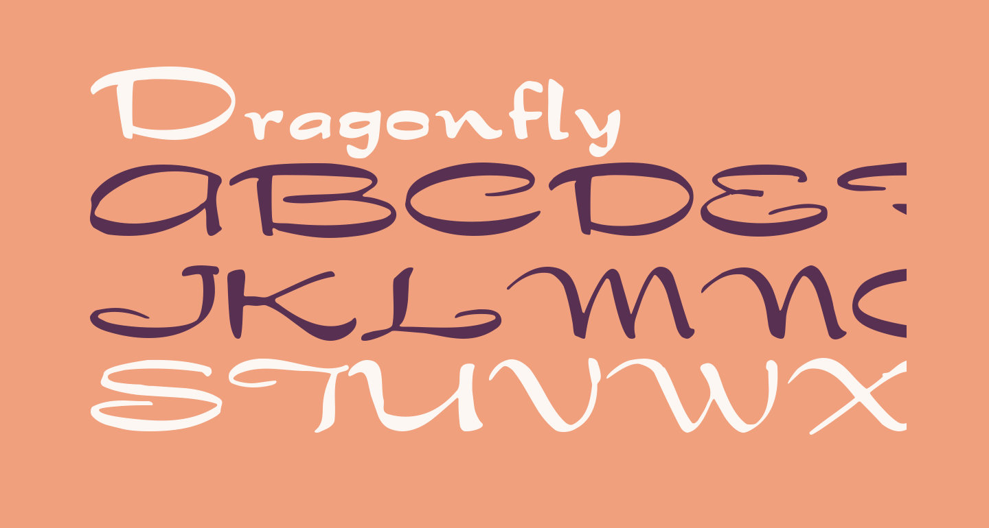 Dragonfly free Font - What Font Is
