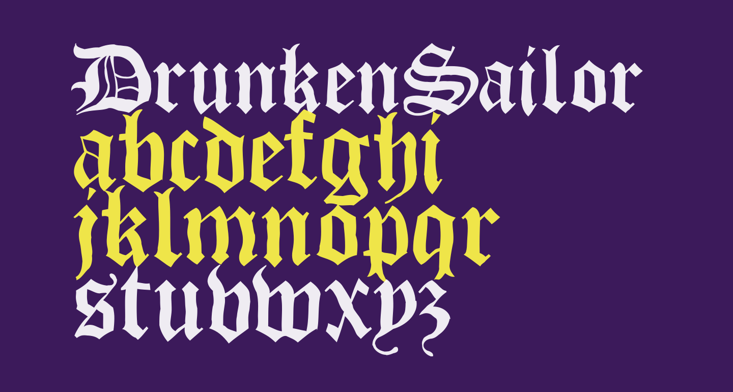 DrunkenSailor free Font - What Font Is