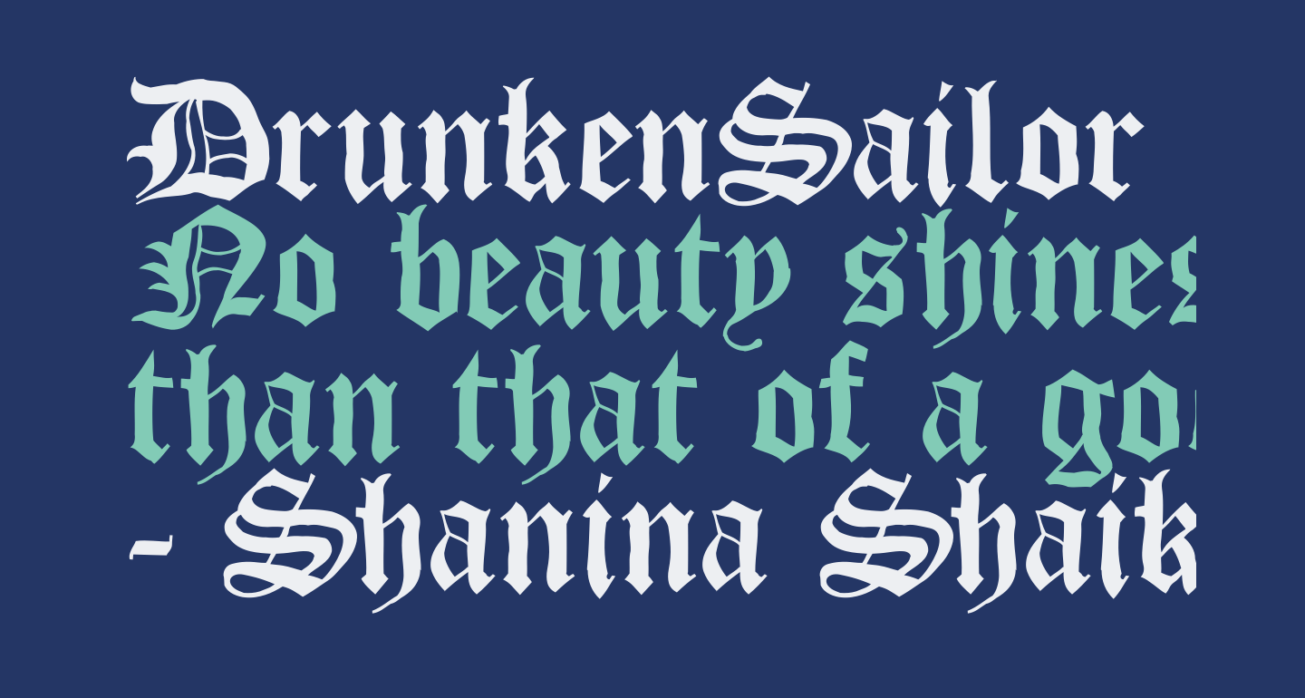 DrunkenSailor free Font - What Font Is