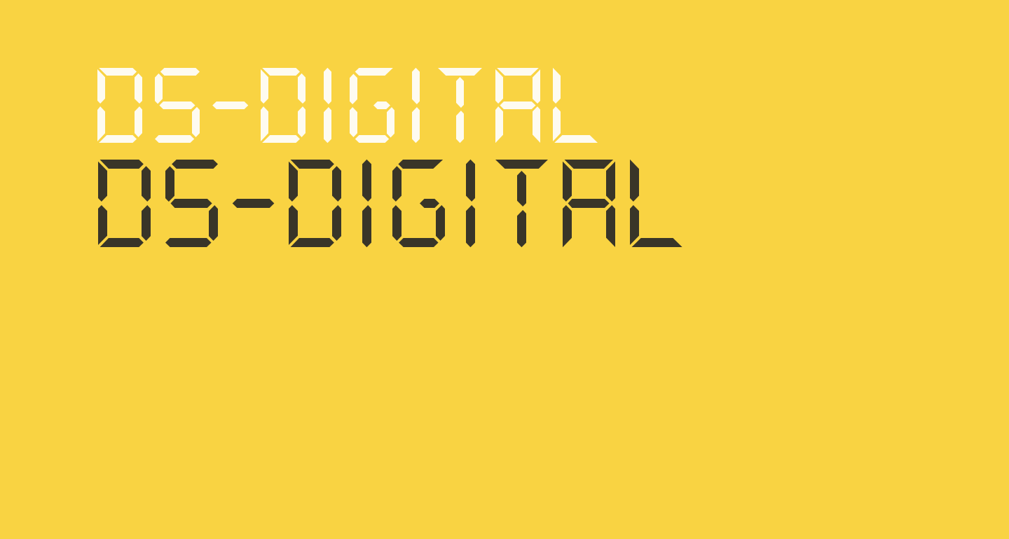 DS-Digital free Font - What Font Is