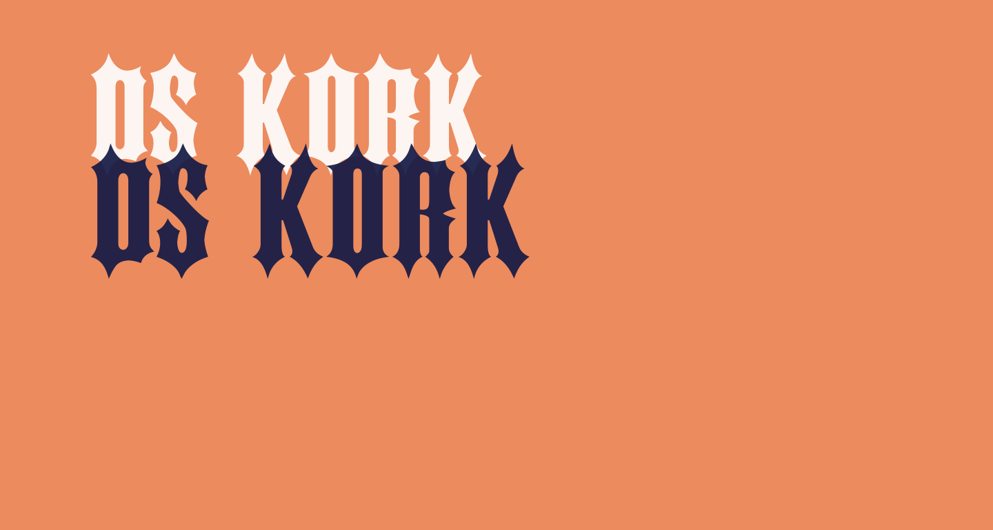 DS Kork free Font - What Font Is