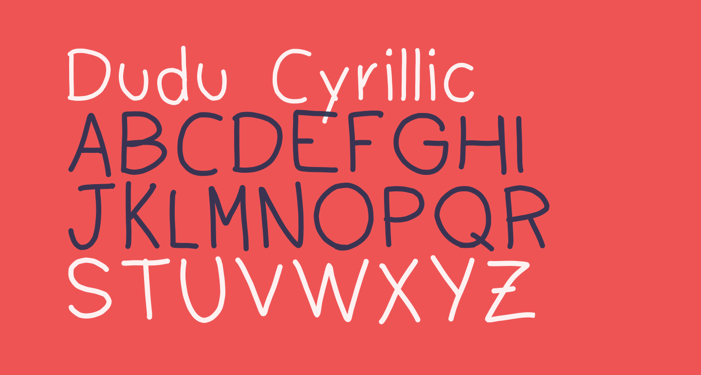 Dudu Cyrillic free Font - What Font Is