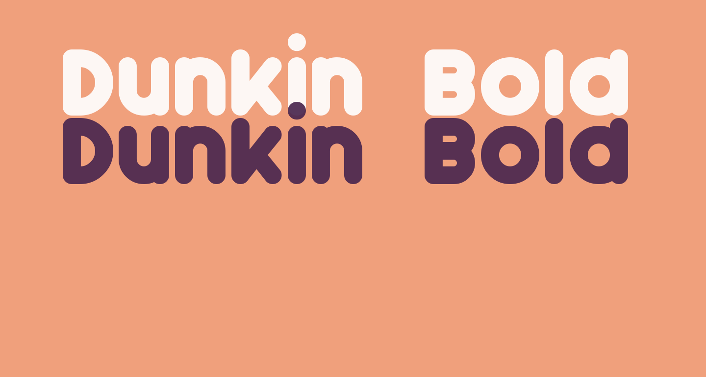 Dunkin Bold free Font - What Font Is