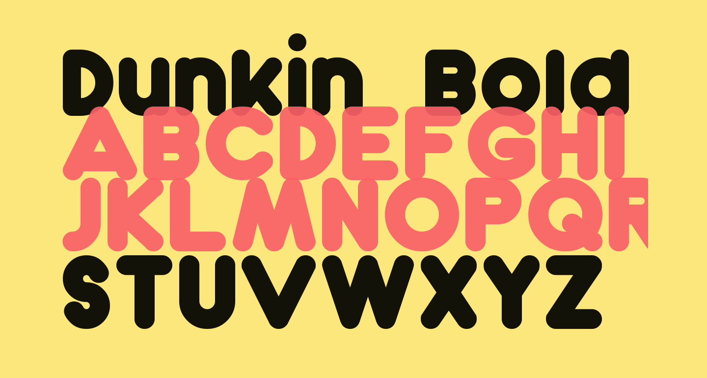 Dunkin Bold free Font - What Font Is