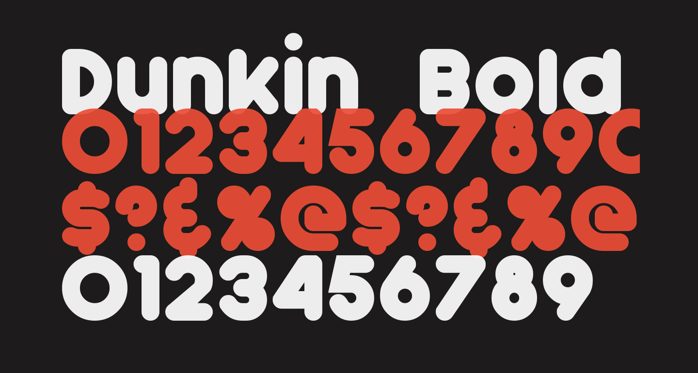 Dunkin Bold free Font - What Font Is