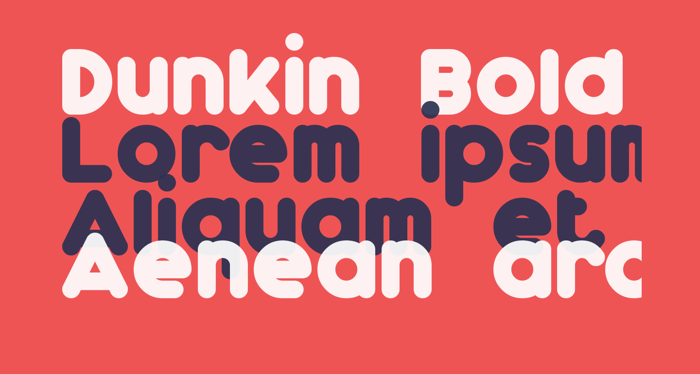 Dunkin Bold free Font - What Font Is