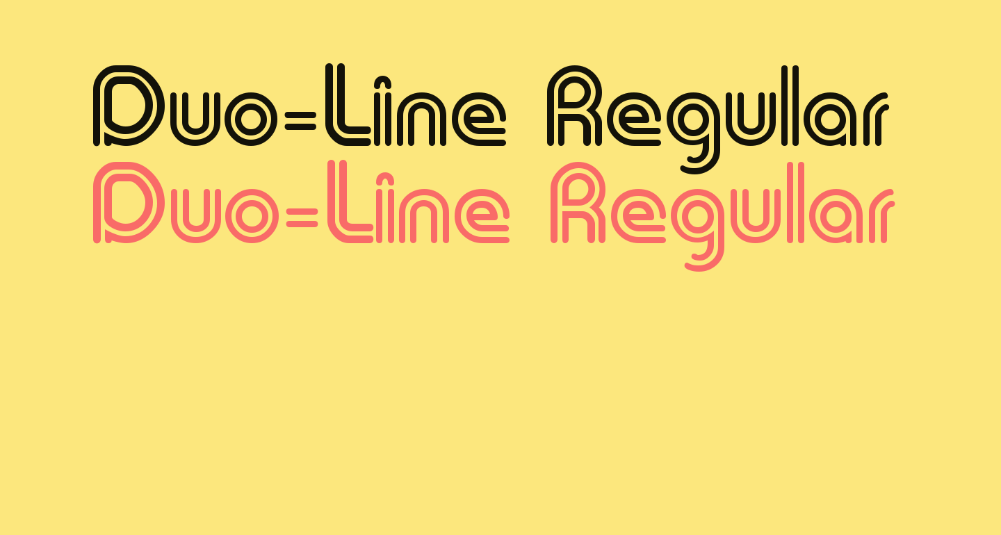 Duo-Line Regular free Font - What Font Is