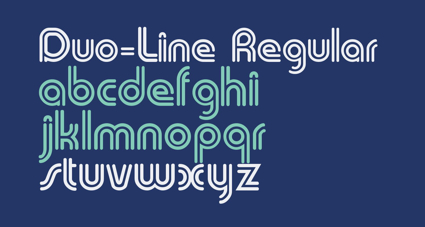 Duo-Line Regular free Font - What Font Is