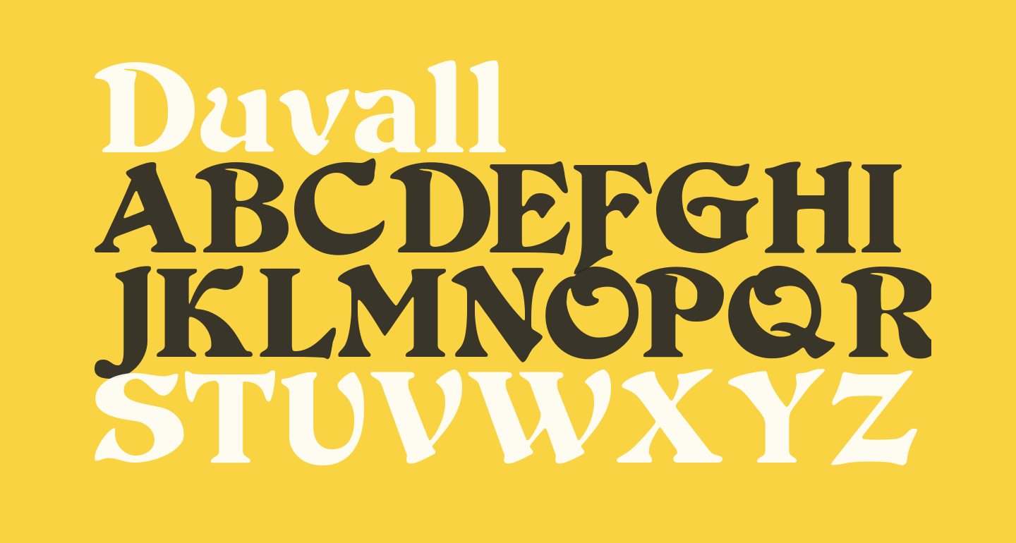 Duvall free Font - What Font Is