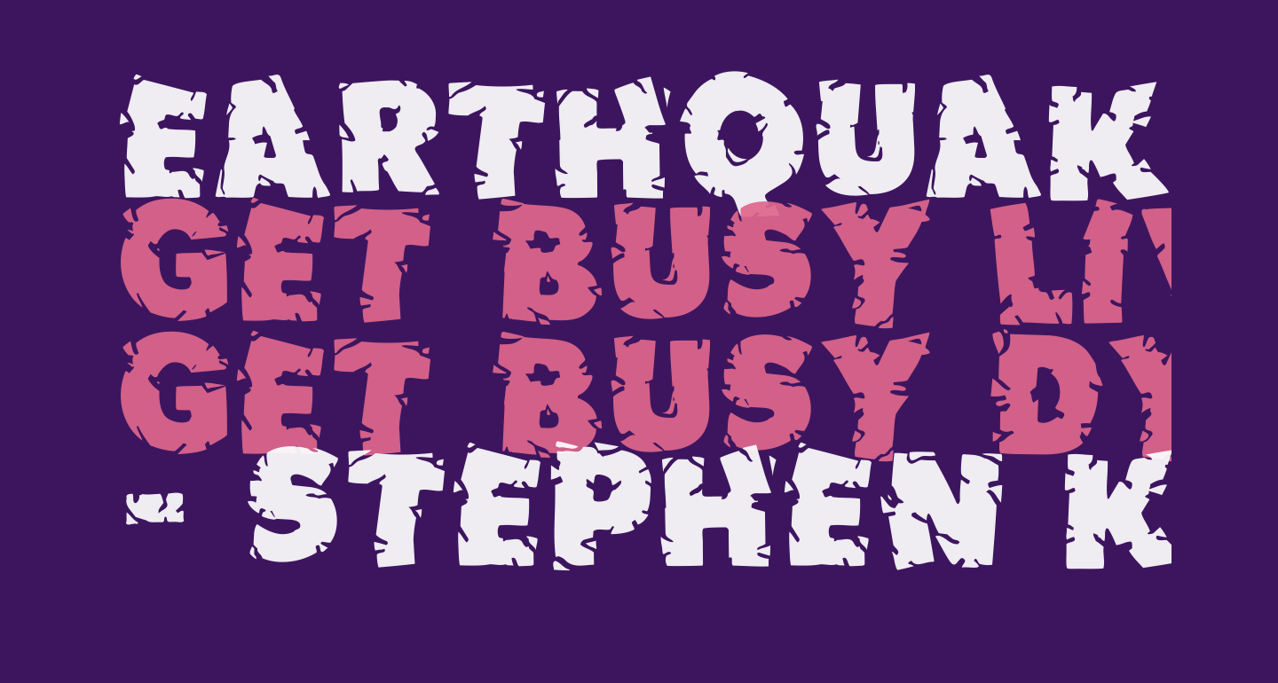 Earthquake MF free Font - What Font Is
