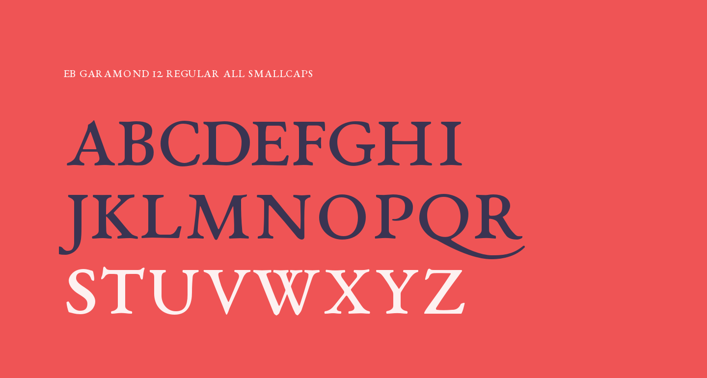 EB Garamond 12 Regular All SmallCaps free Font - What Font Is