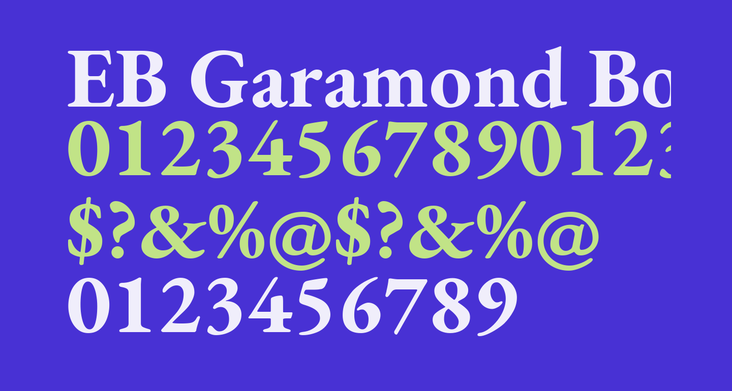 EB Garamond Bold free Font - What Font Is