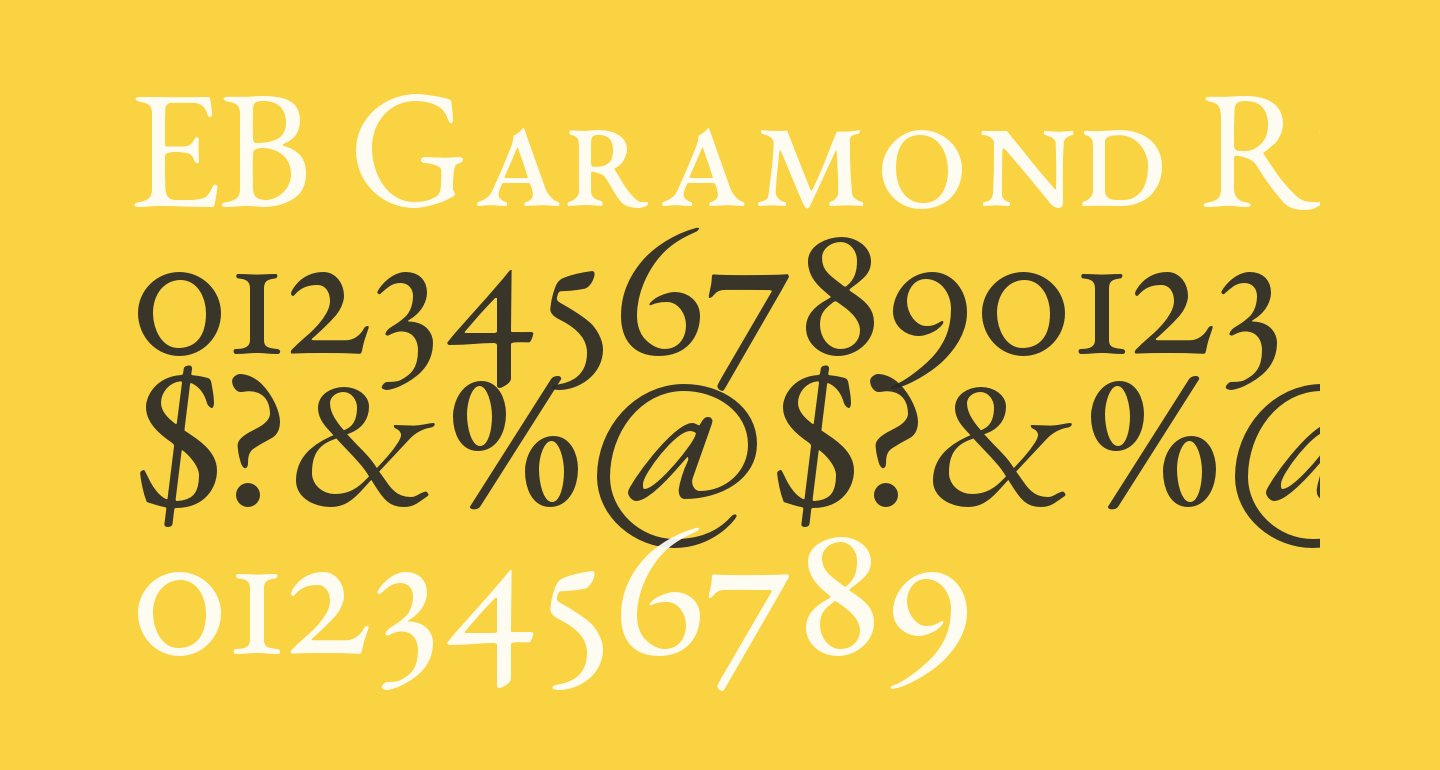 EB Garamond Regular SmallCaps free Font - What Font Is