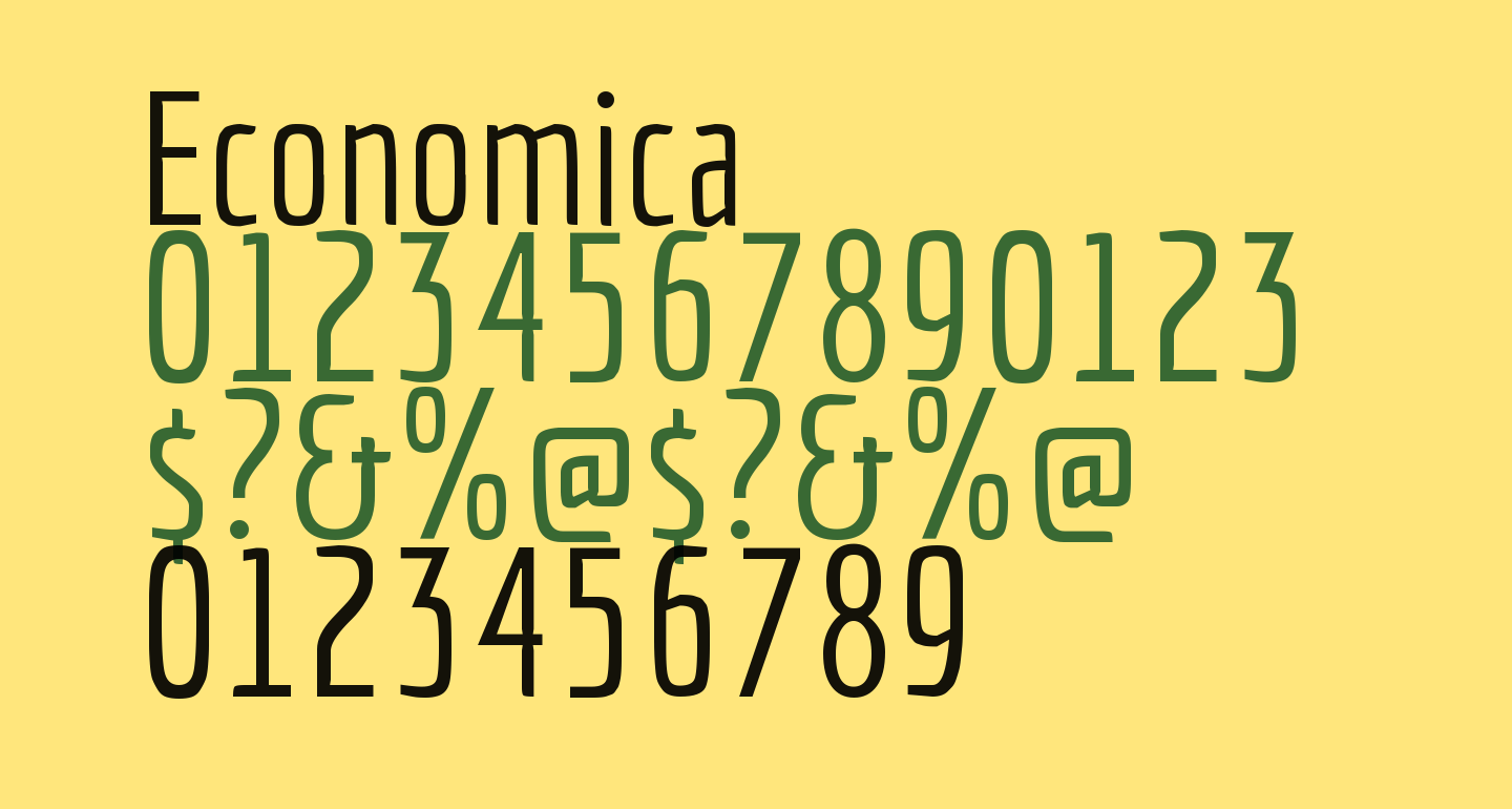 Economica free Font - What Font Is