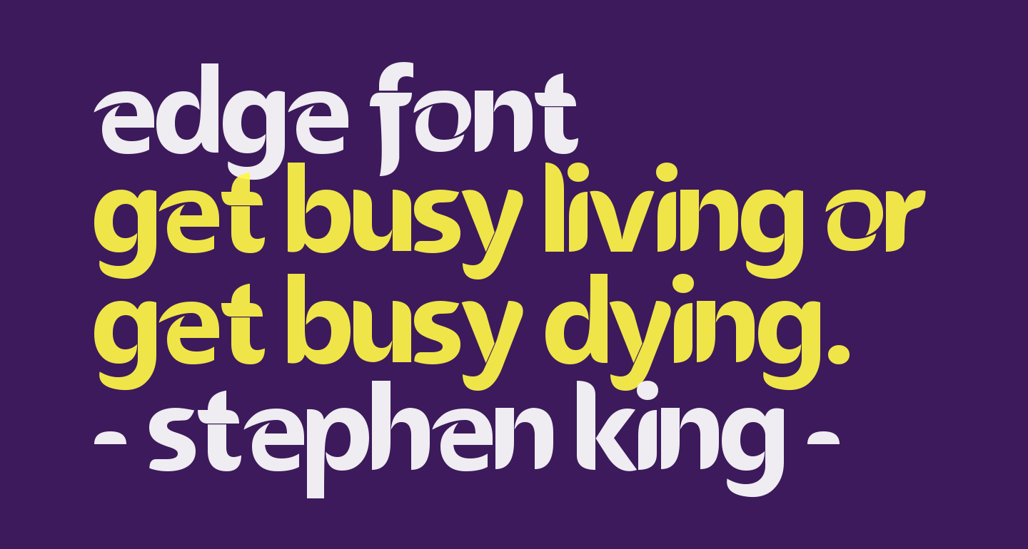 Edge free Font - What Font Is