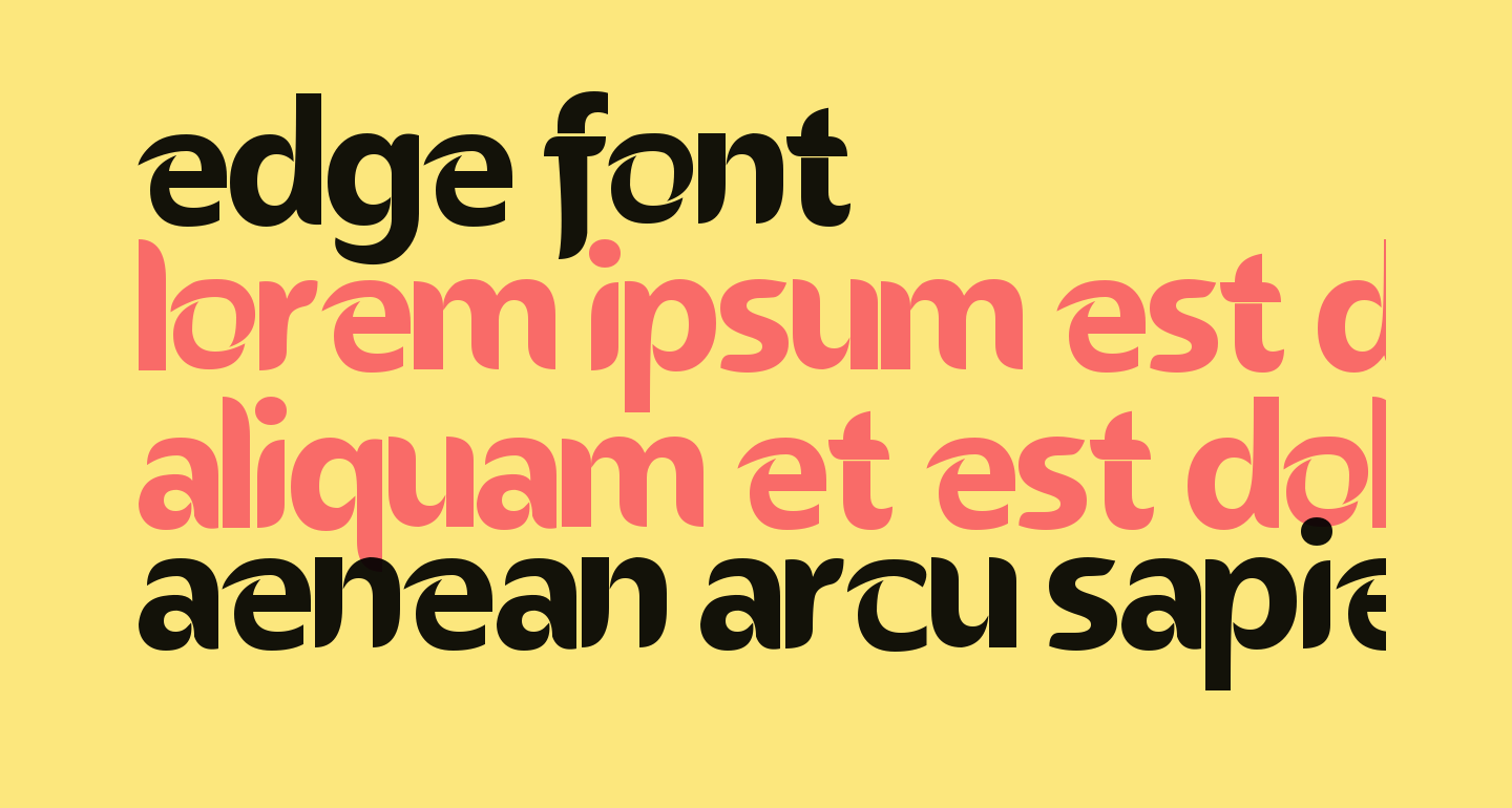 Edge free Font - What Font Is