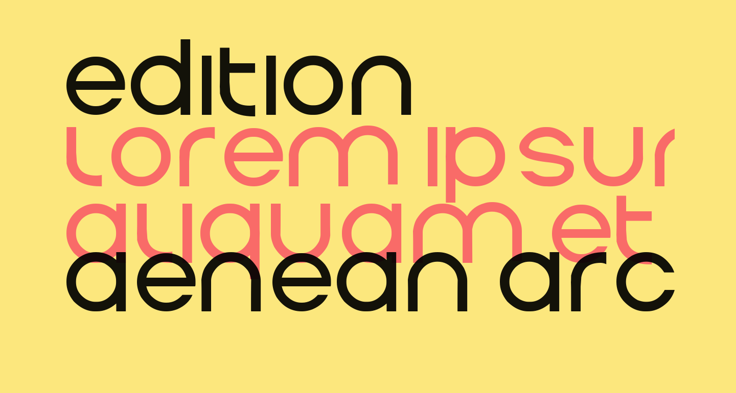 Edition free Font - What Font Is