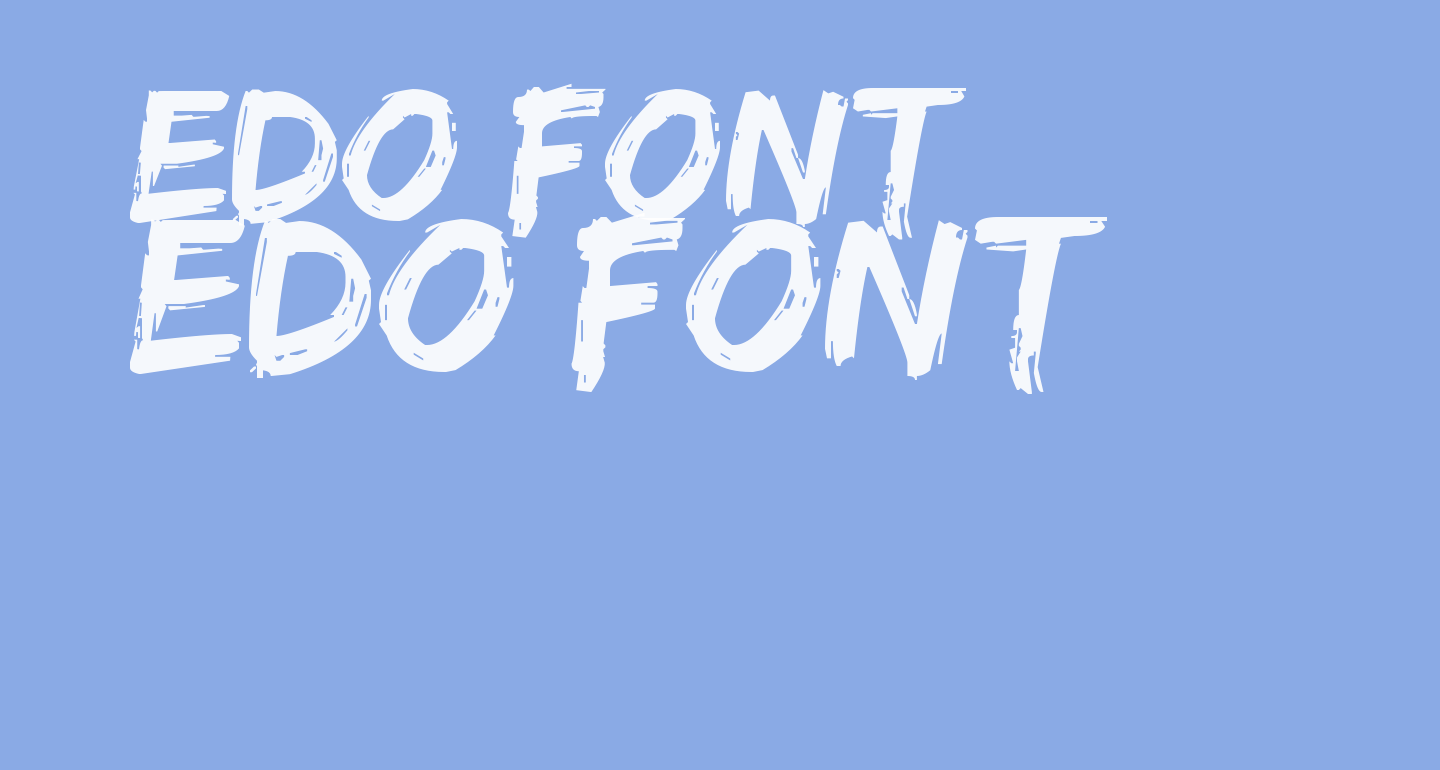 Edo free Font - What Font Is