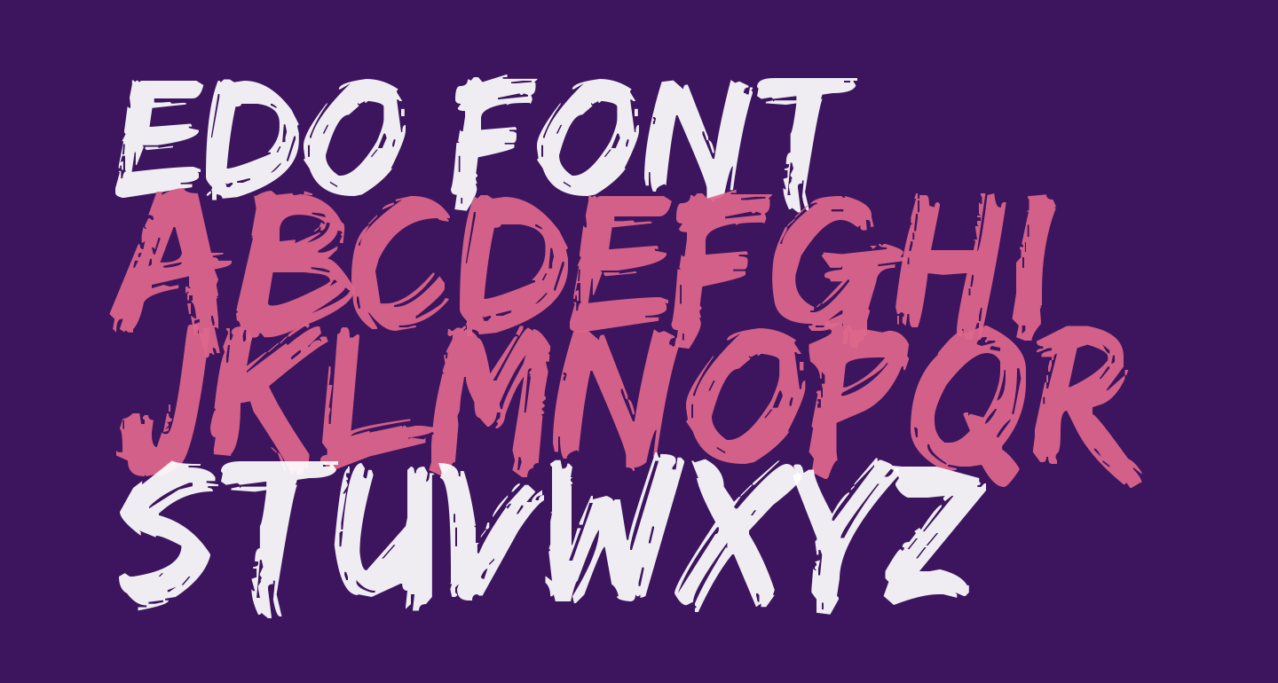Edo free Font - What Font Is