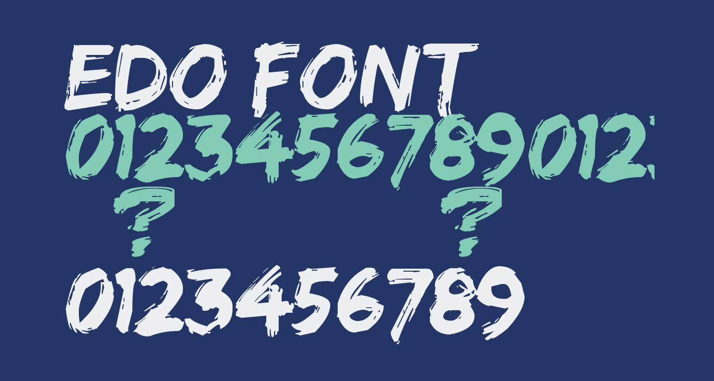 Edo free Font - What Font Is