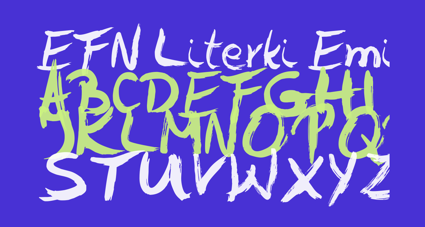 EFN Literki Emi free Font - What Font Is