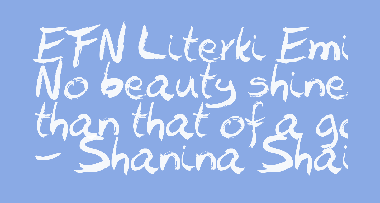 EFN Literki Emi free Font - What Font Is