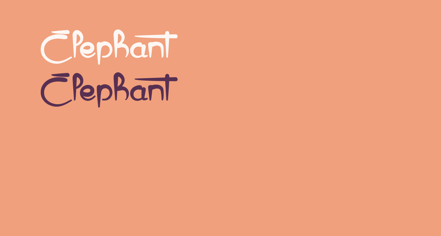 Elephant free Font - What Font Is
