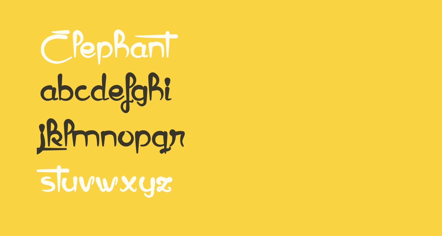 Elephant free Font - What Font Is